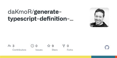 Github Dakmor Generate Typescript Definition Files From Javascript