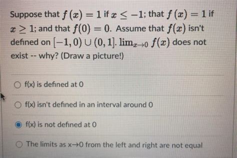 Solved Suppose That F X 1 If X