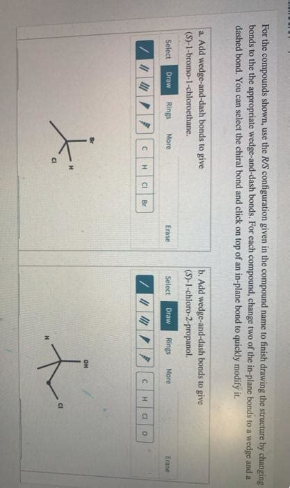 Solved For The Compounds Shown Use The R S Configuration Chegg
