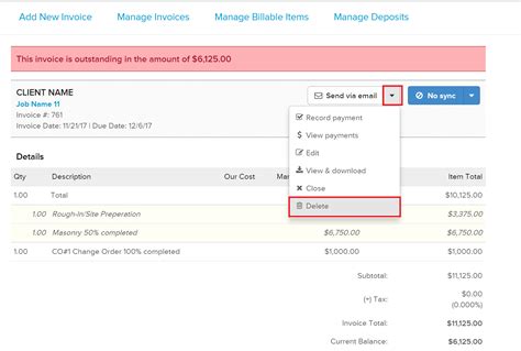 How To Delete An Invoice In Knowify Knowify