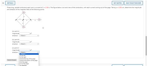 Solved Hree Long Parallel Conductors Each Carry A Current