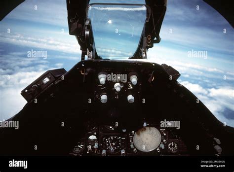 A View Of The Cockpit Of An Attack Squadron 46 Va 46 A 7e Corsair Ii