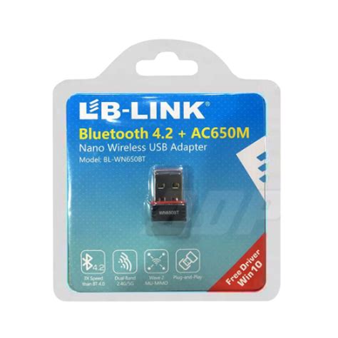 Lb Link Bl Wn650bt Bluetooth 4 2 Ac650m Nano Wireless Usb Adapter Otc Lk