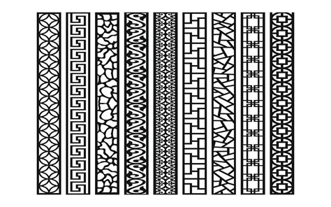 Decorative Floral Patterns Geometric Template For Cnc Laser Cutting Vector Art At Vecteezy