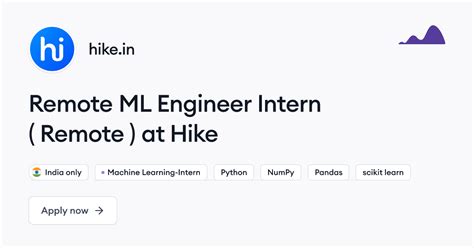 Hike Hiring Ml Engineer Intern Remote • Remote Work From Home