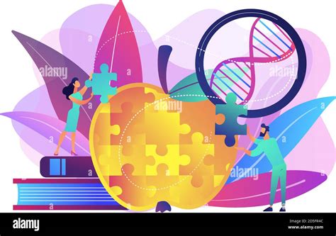 Genetically Modified Organism Concept Vector Illustration Stock Vector