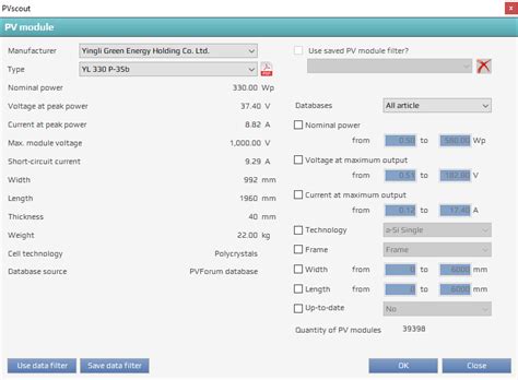 Step Select PV Module SOLARSCHMIEDE Software GmbH