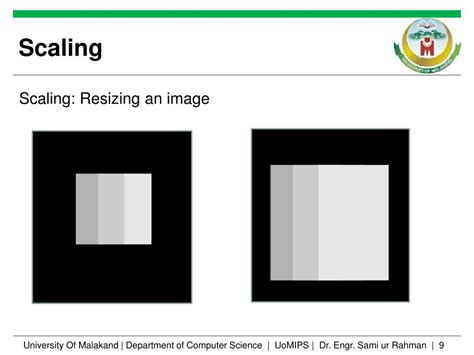 Ppt Digital Image Processing Lecture 9 Rotation Scaling Shear Affine Transformation