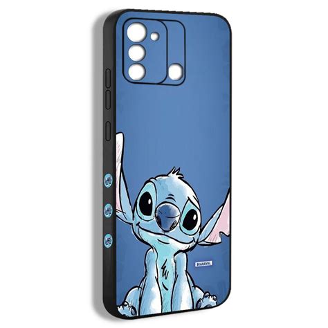 чехол для смартфона Подходит для Tecno Spark 8c Стич аниме синие простые рисунки Mai30 купить