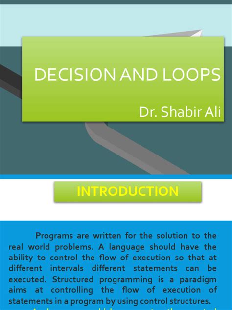 Decision And Loops Pdf