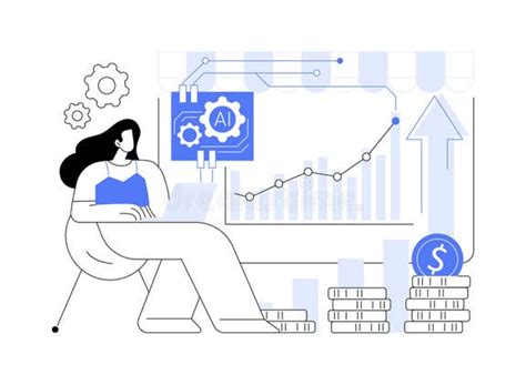 Ai Improved Sales Forecasting Abstract Concept Vector Illustration
