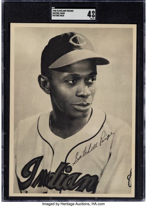 1948 Cleveland Indians Picture Pack Satchel Paige Sgc Vg Ex 4 Lot