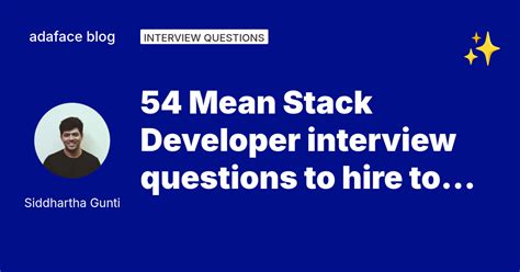 54 Mean Stack Developer Interview Questions