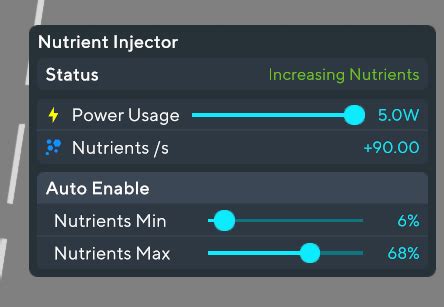 Selection UIs For Plumbing Objects Have Also Been Updated And All Items That Use Electricity
