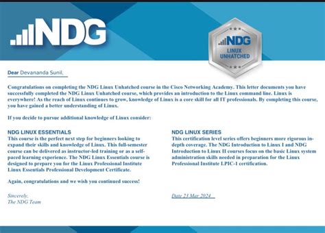 Devananda Sunil On Linkedin Linuxessentials Cisco