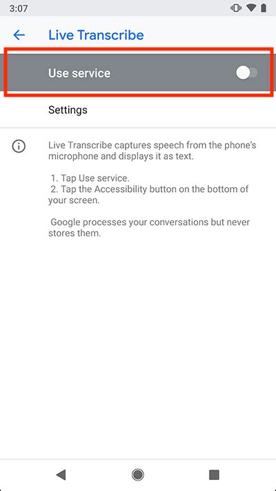 Using Live Transcribe To Turn Speech Into Text In Android Pie Abilitynet
