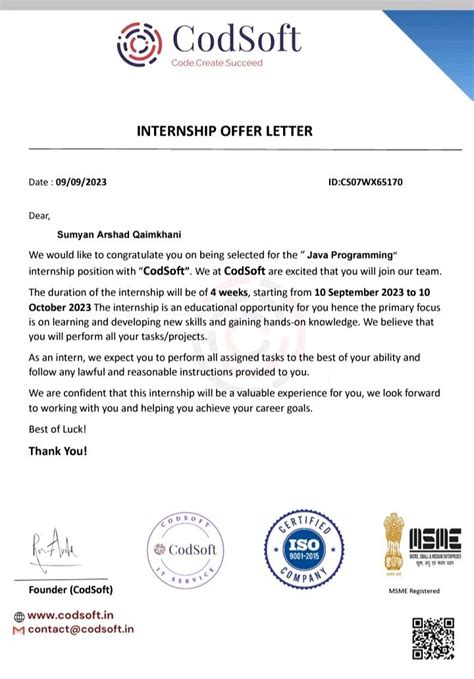 Sumyan Khan Muhammad Arshad On Linkedin Codsoft Internshipjourney Newbeginnings