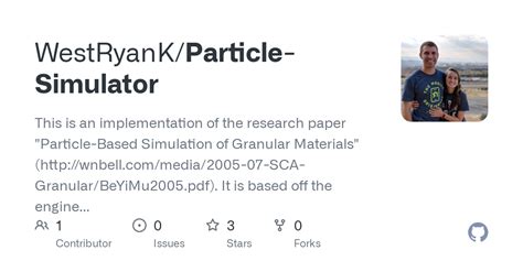 Github Westryankparticle Simulator This Is An Implementation Of The