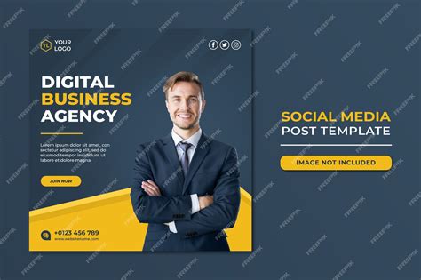 전문 디지털 마케팅 대행사 소셜 미디어 게시물 템플릿 프리미엄 Psd 파일