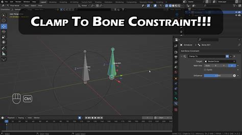 clamp to bone constraint blender youtube