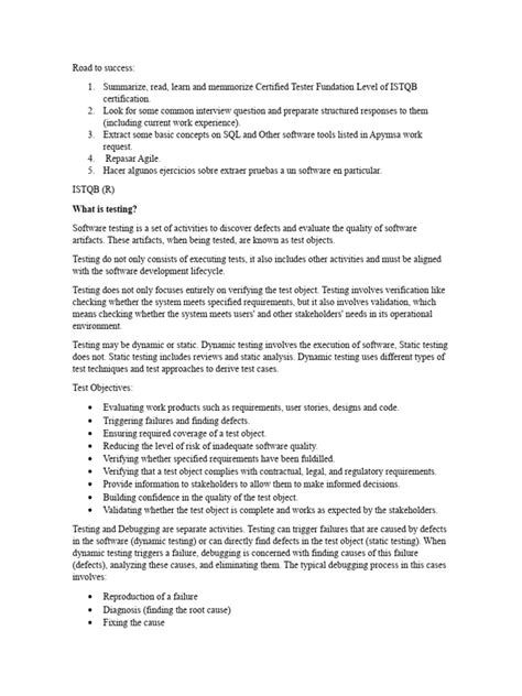 Istqb Certification Pdf Software Testing Software Development Process