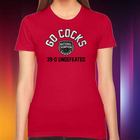 South Carolina Womens Basketball Go Cocks 2024 National Champions Tee