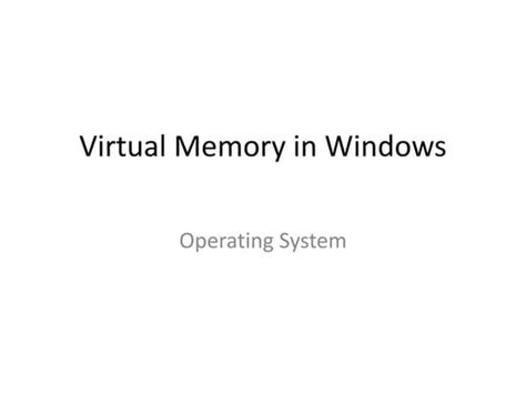 Virtual Memory Ppt Pptx