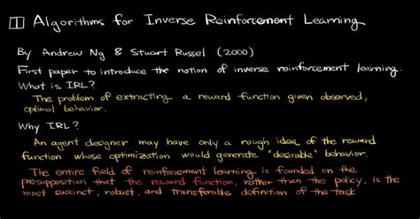 pdf inverse reinforcement learning algorithms pdfslide