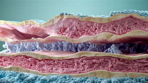 This Abstract Depiction Shows Layered Textures Blending Colors And Forms For A Visually