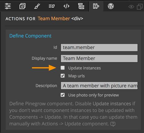 Components Pinegrow Web Editor
