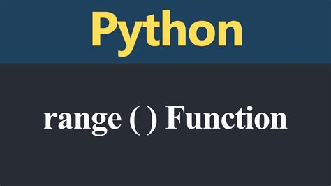 Range Function In Python Hindi YouTube