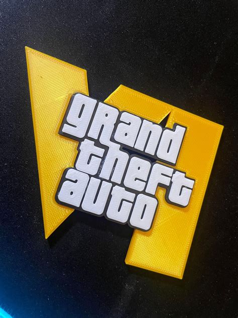Gta 6 Logo Von Dimitri Vt Kostenloses Stl Modell Herunterladen