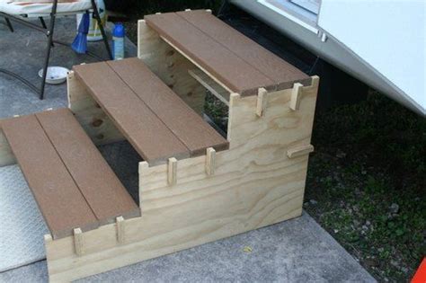 Simple Portable Rv Stairs So Easy A 84 Year Old Man Can Do It Diy Rv