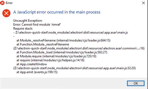 Package Json Main Field Ignored For Modules Inside Asar Packaged App Issue Electron