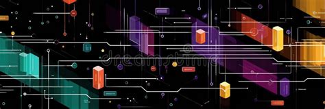 Flowing Characters And Logic Chains Representing Ai Language Processing