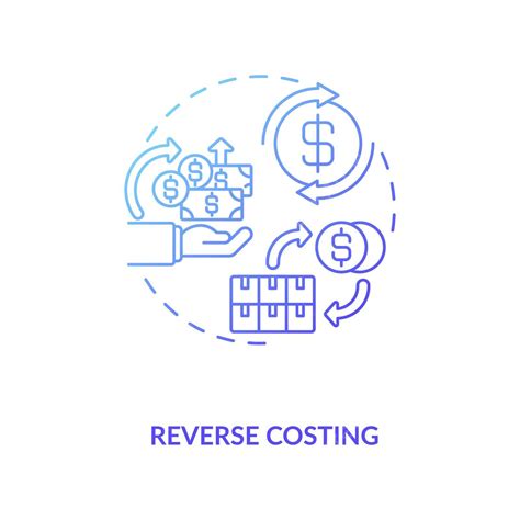 Cost Reduction Concept Icon Complex Linear Investment Vector Complex