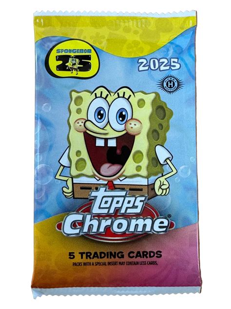 Spongebob Chrome 25th Anniversary Hobby Topps 2025 Dave And Adams Europe