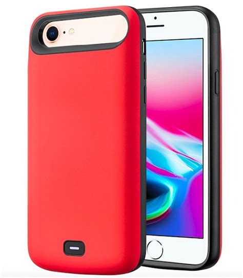 Чехол аккумулятор для iPhone 6/6S/7/8 - 5500mah Prostrum Red - купить в ...