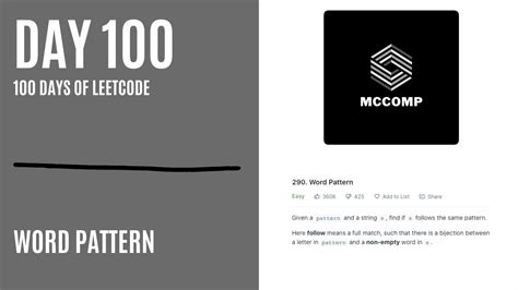 Word Pattern (LeetCode problem 290) - YouTube