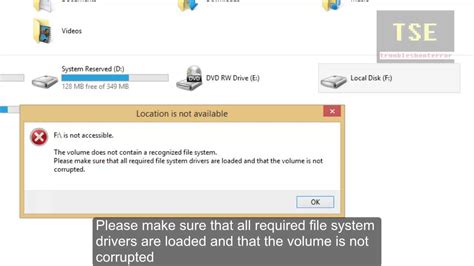 The Volume Does Not Contain A Recognized File System Windows 81 Youtube