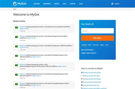Myget · Github Marketplace · Github
