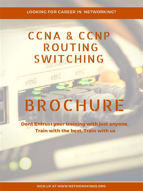 ccna ccnp rs brochure pdf cisco certifications computer network