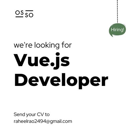 Ossoai On Linkedin Hiring Vuejs Frontenddeveloper Webdevelopment Careeropportunity