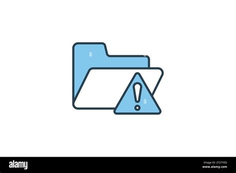Folder Error Icon Folder With Exclamation Mark Icon Related To