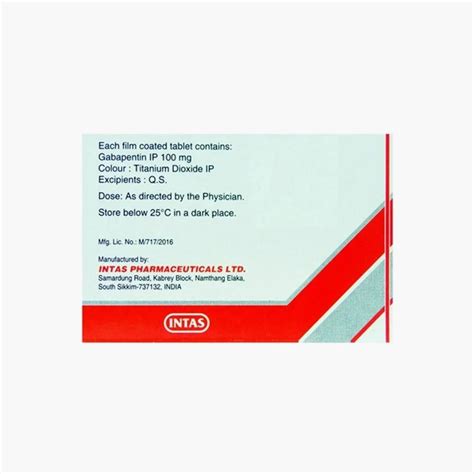 Gabapentin 100mg Tablet 10x15 Tablets At ₹ 149 5 Strip In Nagpur Id 2854681375591
