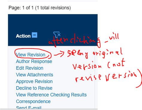 Mathematics After Making Revisions Why Can I Only Select The Initially Submitted Manuscript