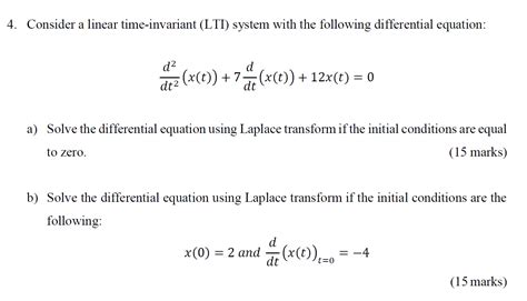 Solved Consider A Linear Time Invariant LTI System With Chegg Com