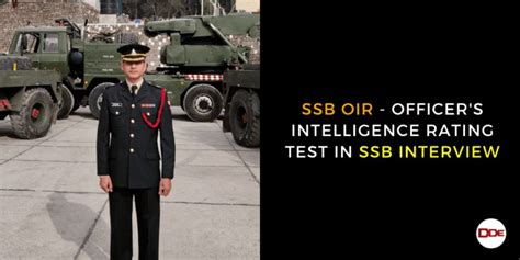 SSB OIR Officer S Intelligence Rating Test In SSB Interview DDE