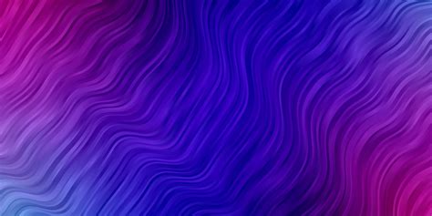 Dark Pink Blue Vector Backdrop With Circular Arc Abstract Gradient Illustration With Wry Lines