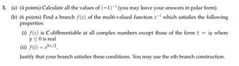 Solved A Points Calculate All The Values Of I Chegg Com